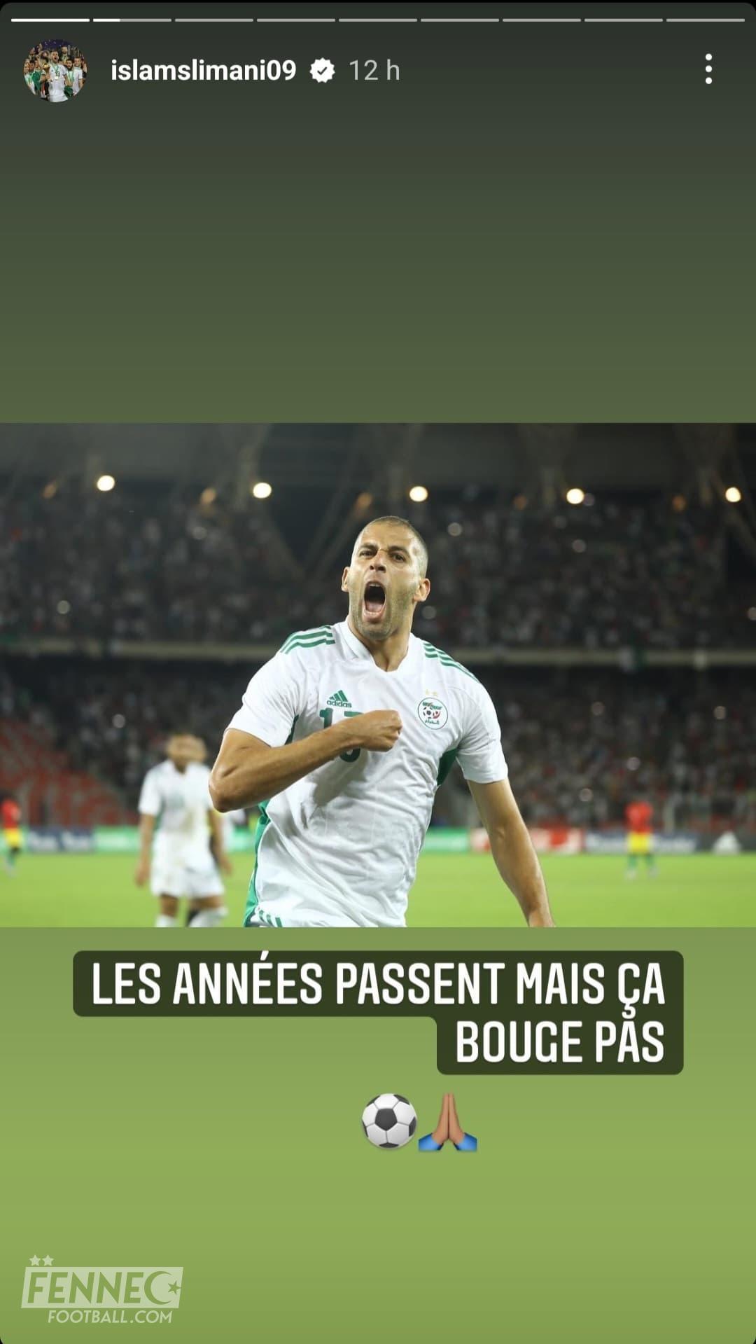 Équipe d'Algérie : Slimani s'enflamme (Photo)
