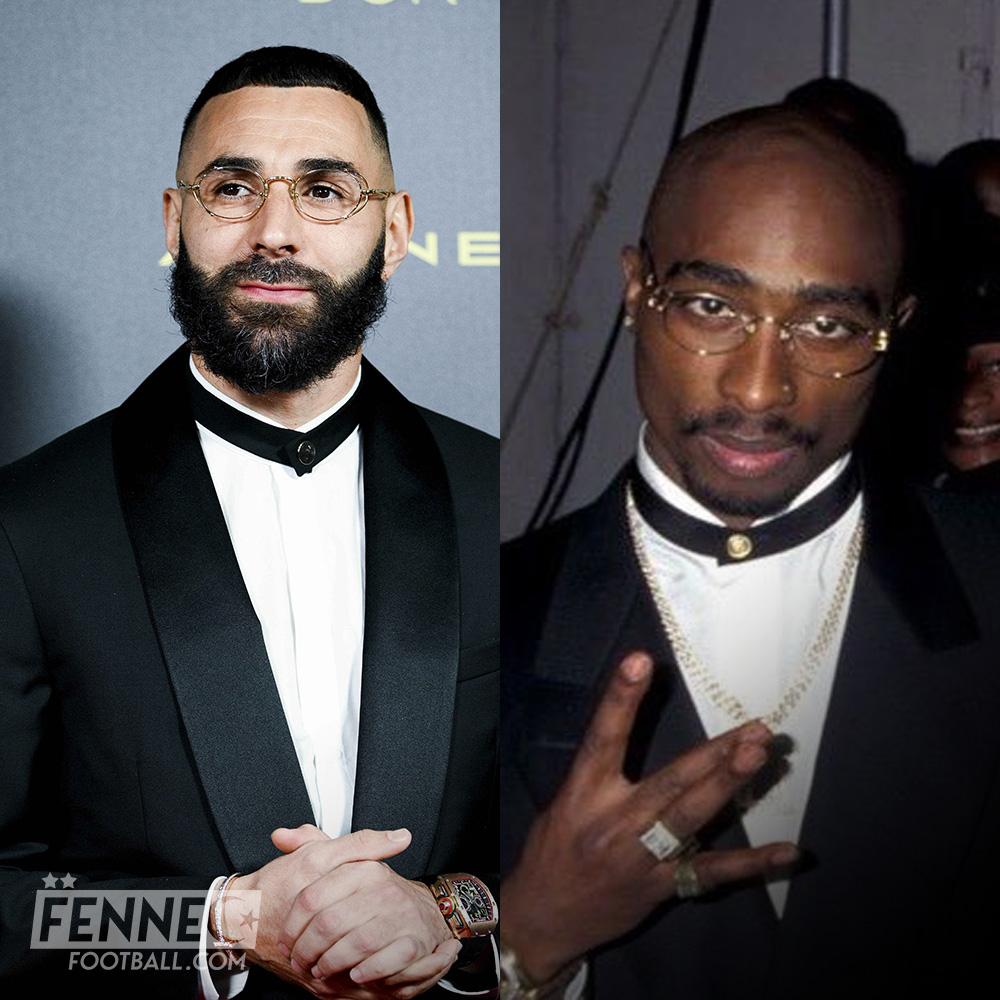 Ballon d'Or : Benzema rend un vibrant hommage à Tupac (Photo)